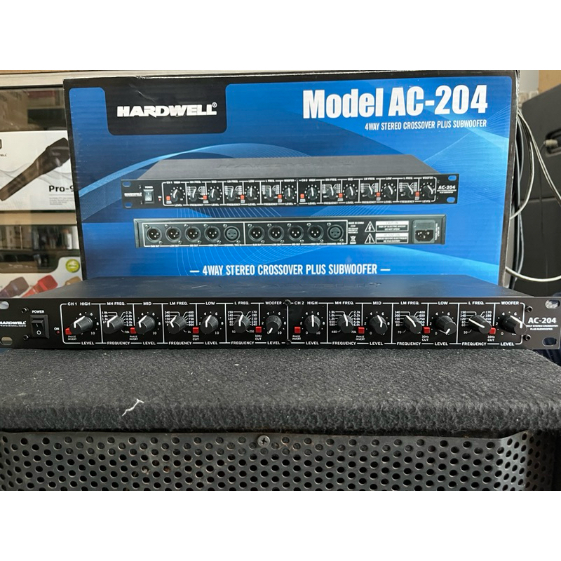 Jual Crossover Aktif Hardwell AC204 Cross Aktif Hardwell AC 204 Stereo 4 Way PLUS SUBWOOFER ...