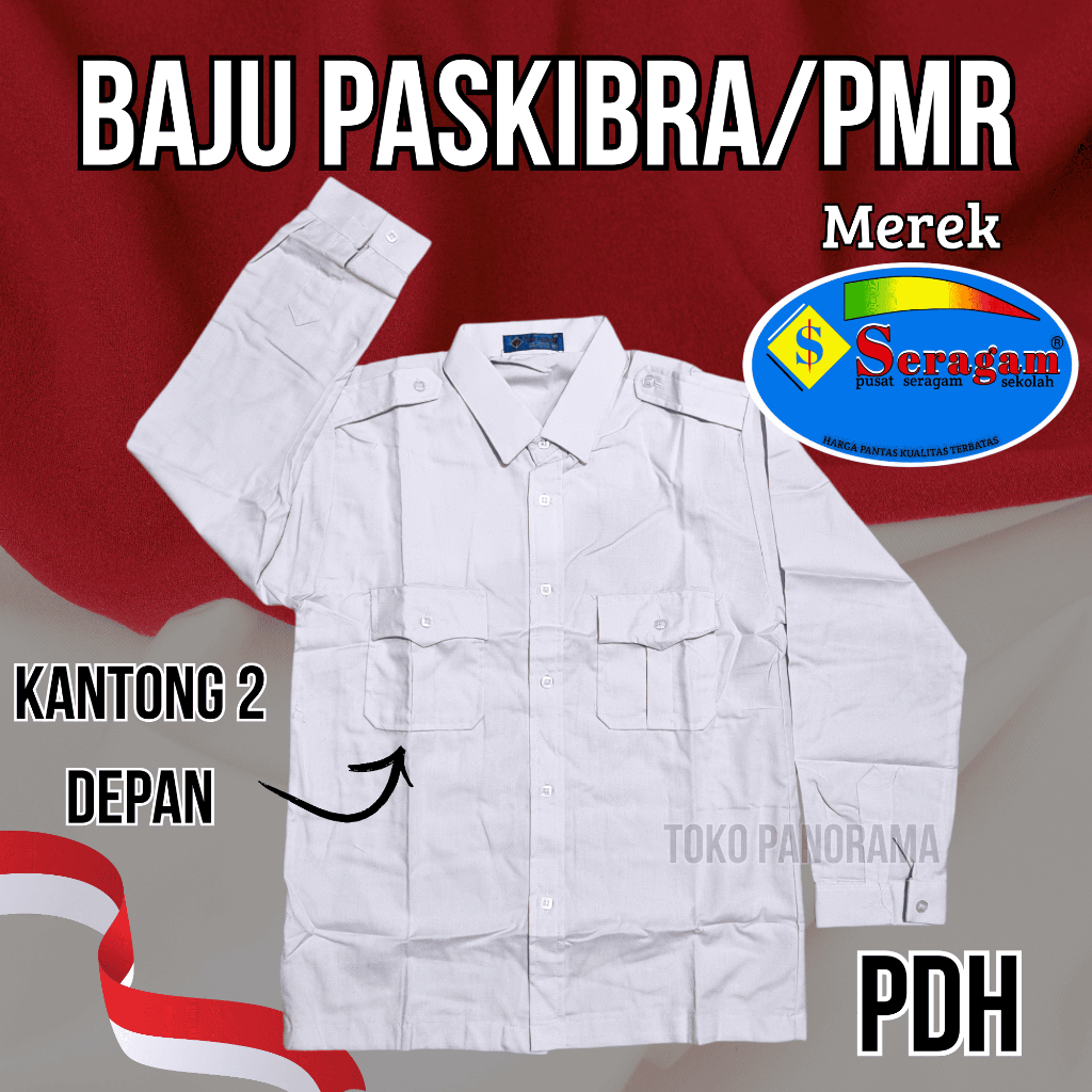 Jual Baju Paskibra / PMR / PDL PDH Merek Seragam - Kantong 2 Atas ...