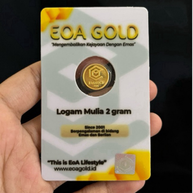 Jual EOA GOLD 2 GRAM ORIGINAL SERTIFIKAT/KWITANSI | Shopee Indonesia