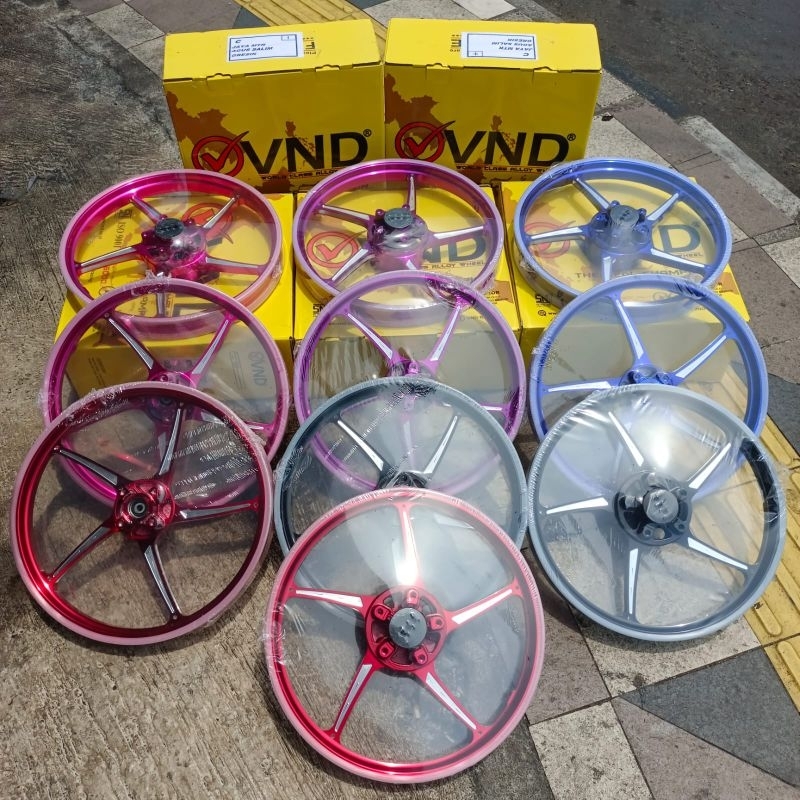 Jual Velg VND AK5000 160/160-17 PNP mx king warna anodize bubut CNC set ...
