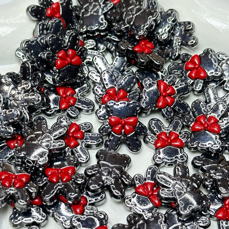 Jual bear ribbon - manik besi metal beads alloy | Shopee Indonesia