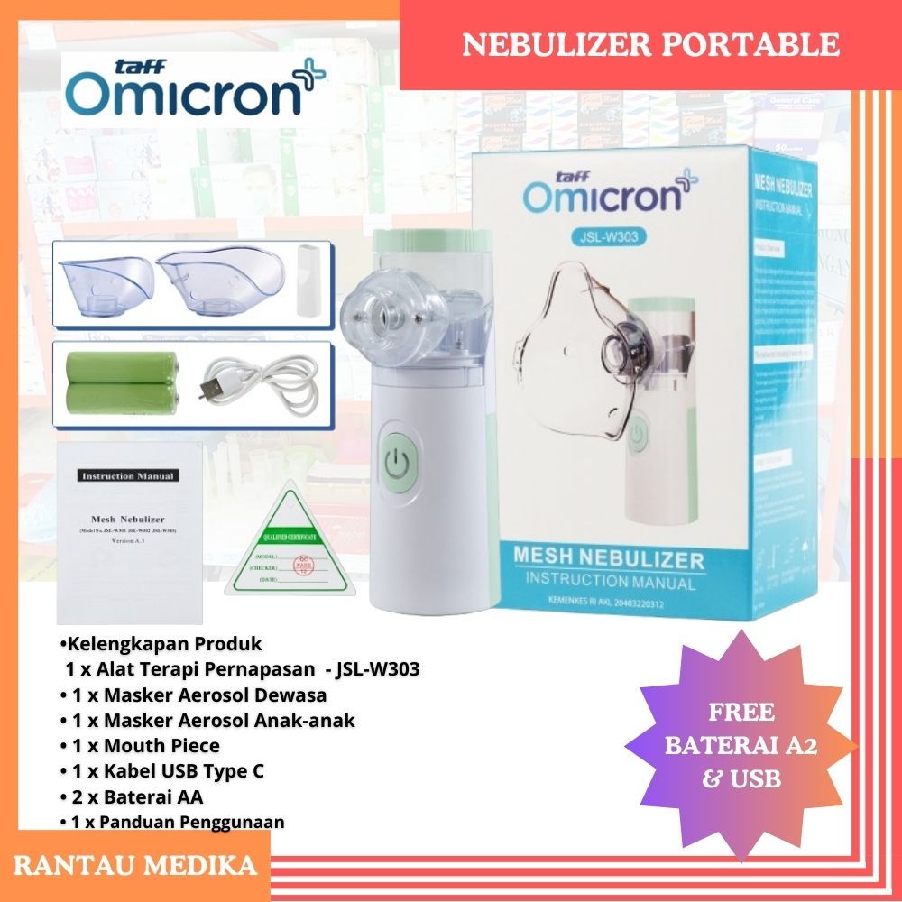 Jual Alat nebulizer ultrasonic Taff Omicron JSL-W303 | Shopee Indonesia