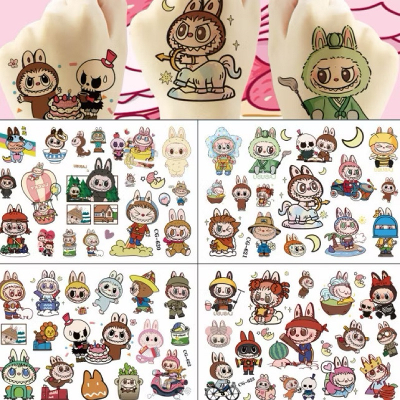 Jual LABUBU STICKER / STICKER ANAK LABUBU / STIKER TATTOOS LABUBU ...