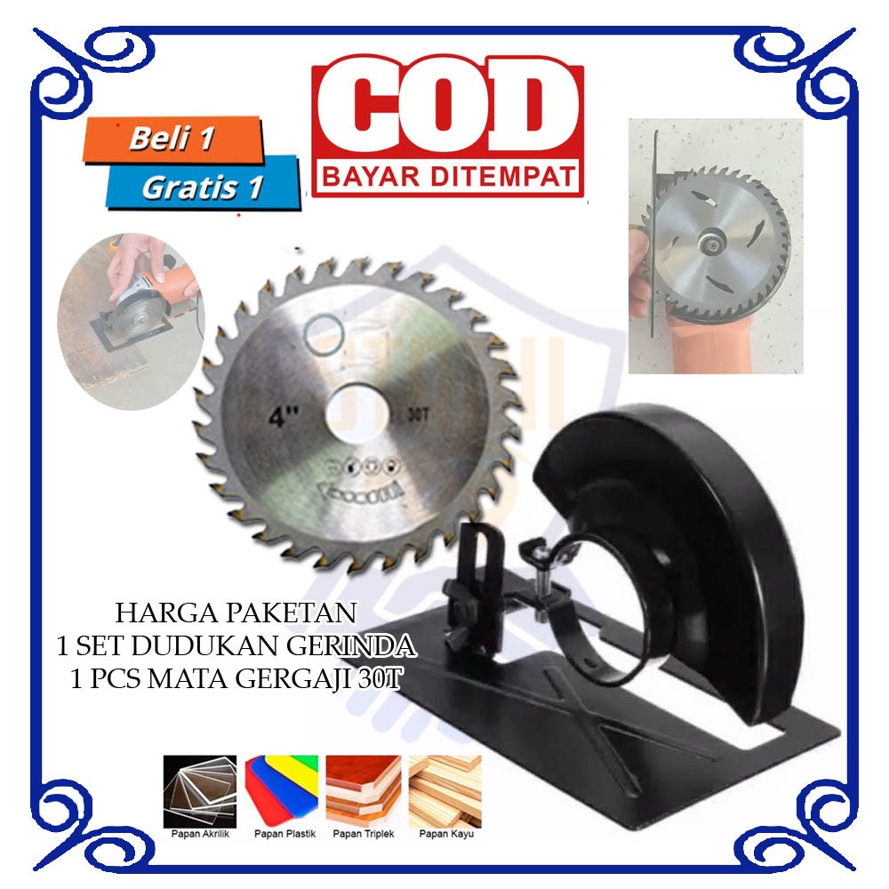 Jual Dudukan Gerinda Holder Potong Kayu Mata Gergaji Bulat Serkel 30T ...