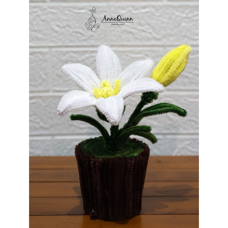Jual Flower Pot ( Pipe Cleaner ) Bunga Lily , Kawat Bulu, Bunga Kawat ... Jual Flower Pot ( Pipe Cleaner ) Bunga Lily , Kawat Bulu, Bunga Kawat ...