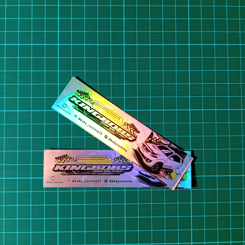 Jual Stiker Mobil King bobs Hologram Pesona Aktor Penggerak Masa ...