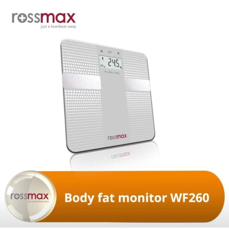 Jual ROSSMAX BODY FAT MONITOR WF260 / TIMBANGAN DIGITAL ROSSMAX WF260 ...