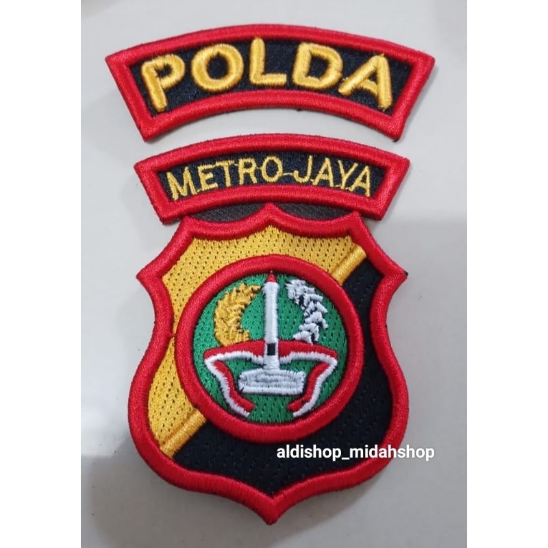 Jual LOGO POLDA METRO JAYA BORDIR TIMBUL 3D | Shopee Indonesia