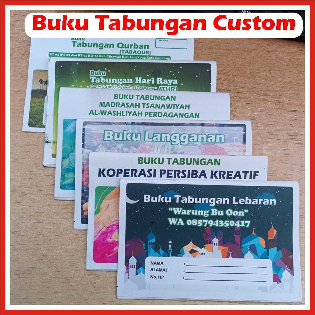 Jual Buku Tabungan Custom/Kustom Isi 28 Halaman - Custom Cover | Shopee ...