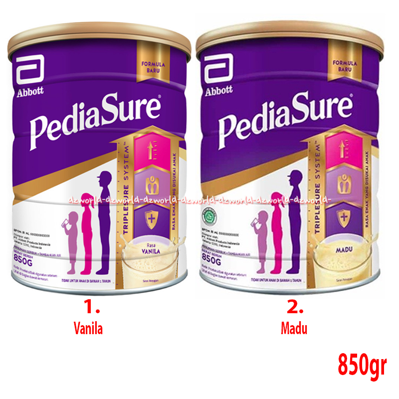 Jual Pediasure 850gr Triplesure Vanilla Madu Susu Formula Bubuk Untuk Usia 1-10tahun 850 gram ...