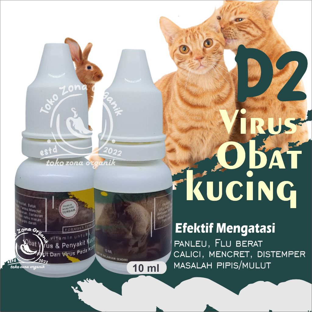 Jual Obat Kucing Flu Berat, Virus , Panleu, Calici, Distemper, Mencret ...