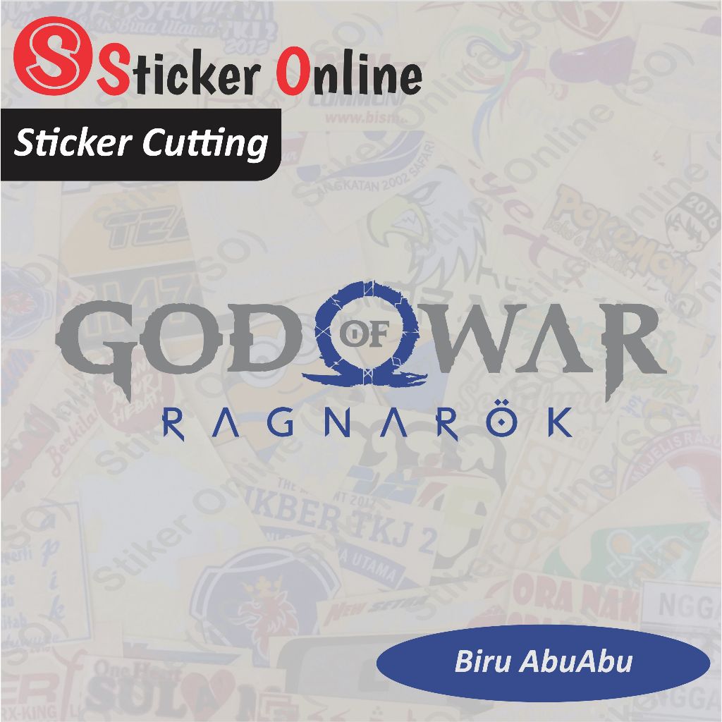 Jual Stiker God of War Ragnarok | Sticker Cutting God of War Ragnarok ...