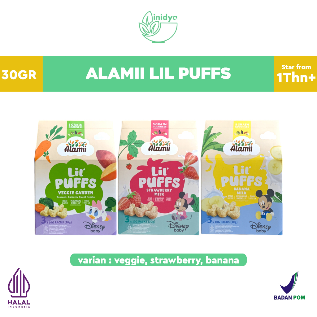 Jual ALAMII LIL PUFFS DISNEY EDITION 30gr - Snack Bayi | Cemilan Puff ...