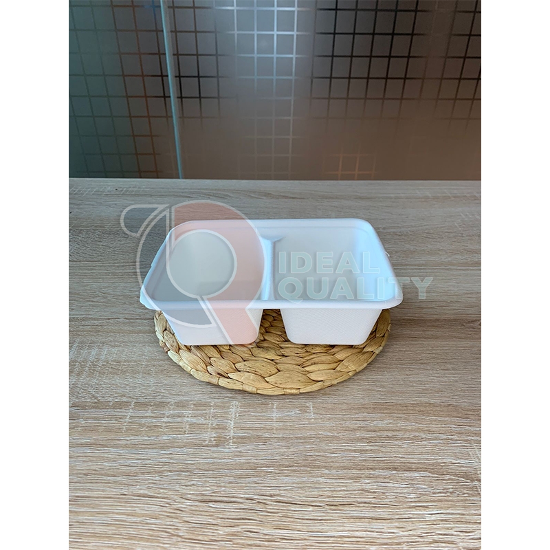 Jual Bagasse Sekat 2+Tutup 750 ML \ Box Catering Container | Shopee Indonesia