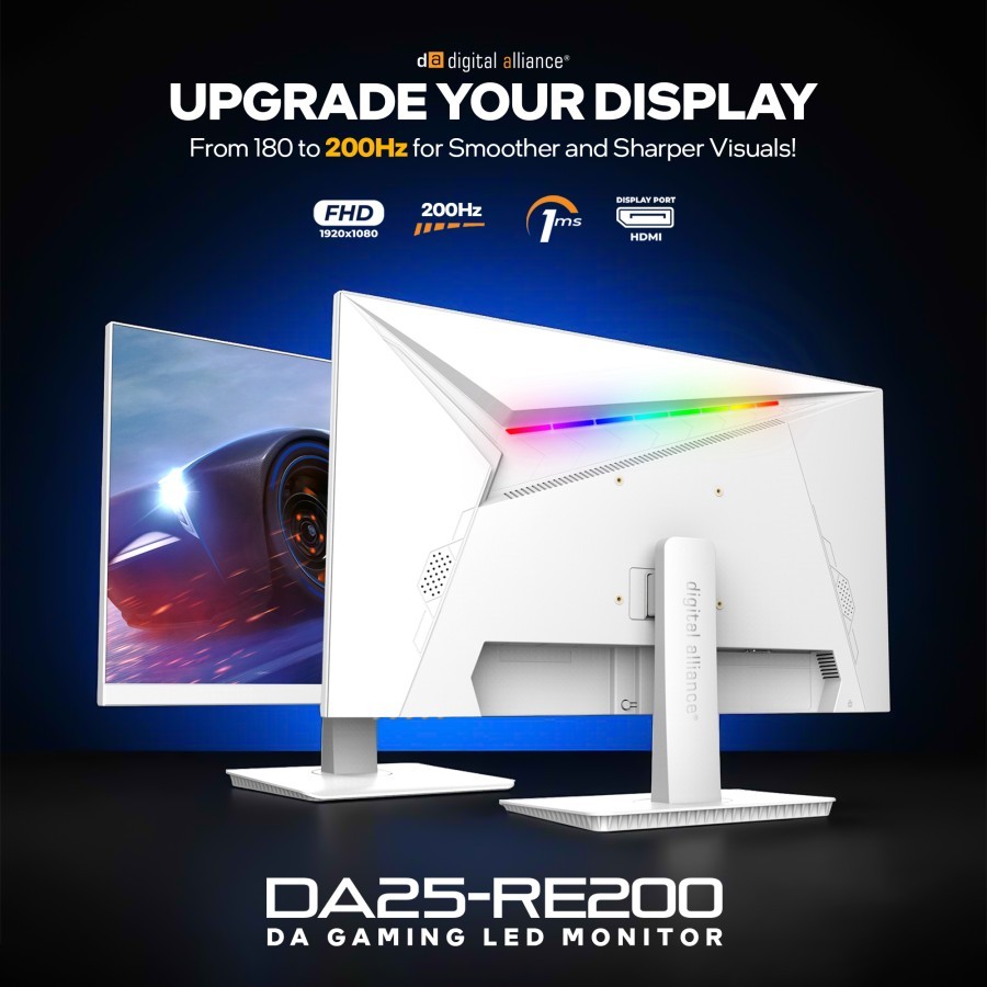 Jual Digital Alliance DA25-RE200 White 25 Inch Gaming Monitor - FHD IPS ...