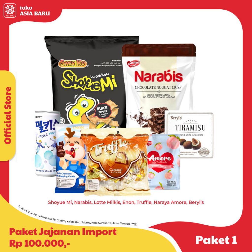 Jual Paket Jajanan Import Asia Baru Harga Rp 100.000 | Shopee Indonesia
