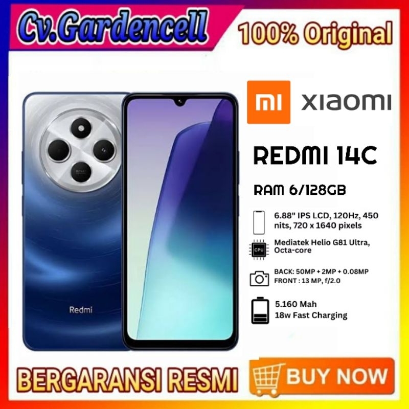 Jual Xiaomi Redmi 14C Ram 6/128gb Garansi Resmi | Shopee Indonesia