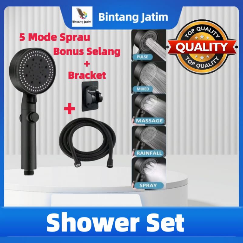 Jual Kepala Shower Mandi Premium Portabel Dengan Selang Shower Kamar Mandi Portabel Dapat ...