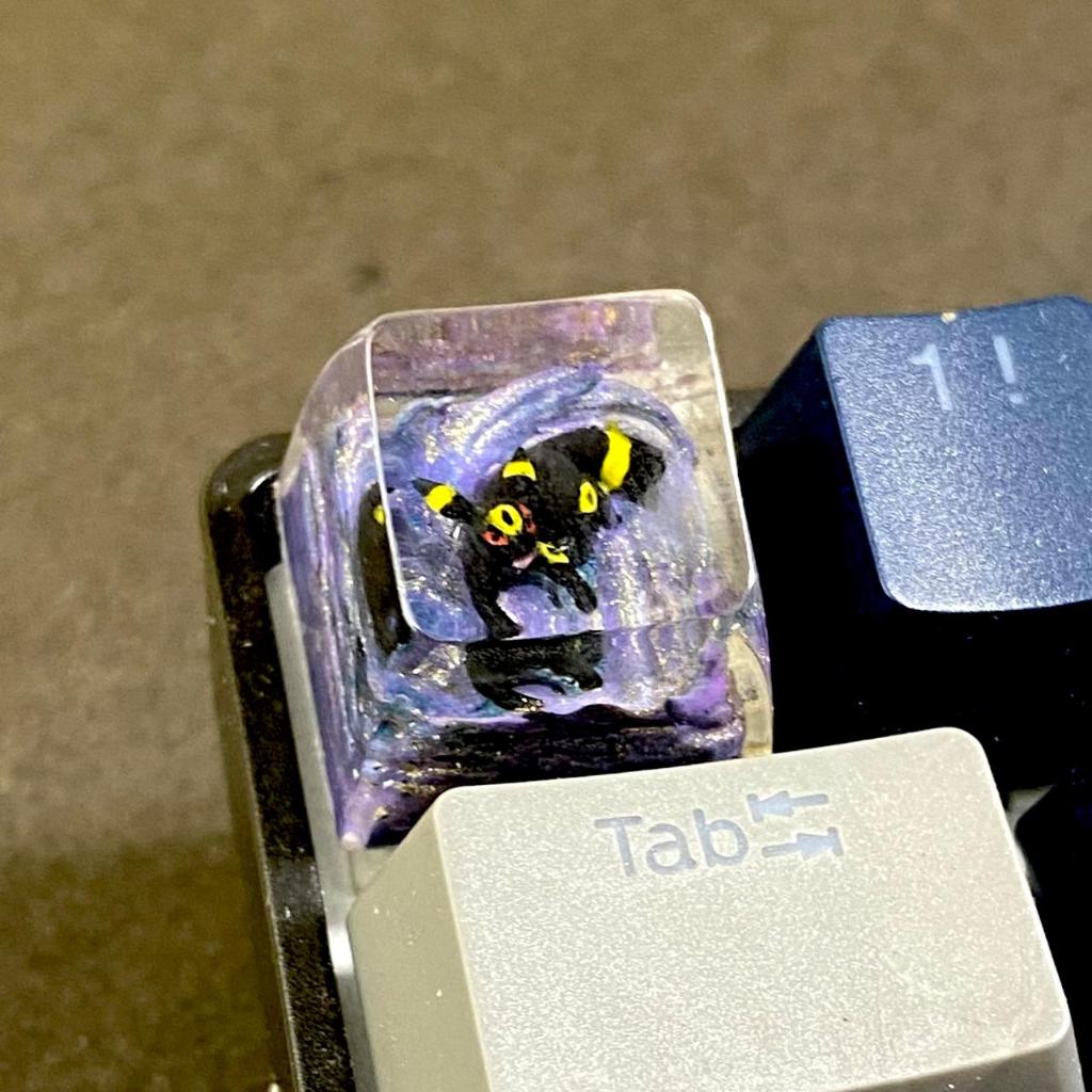 Jual Pokemon Keycap resin Umbreon artisan keycap mechanical keyboard ...