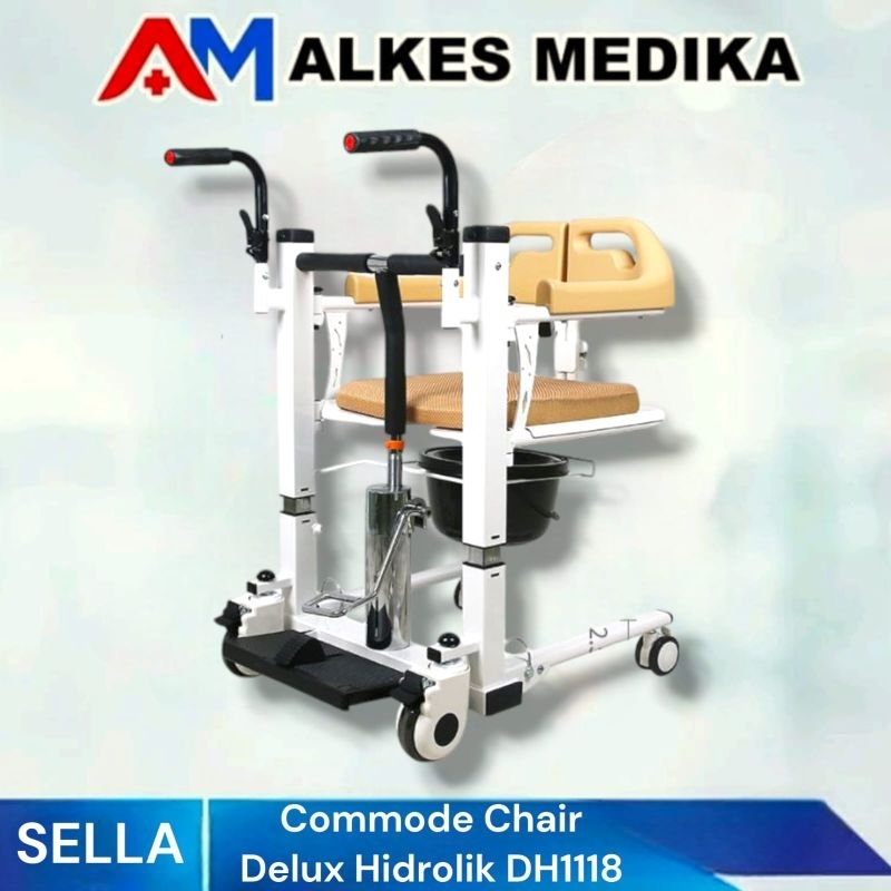 Jual SELLA Commode Chair Deluxe hidrolik DH01118 | Shopee Indonesia