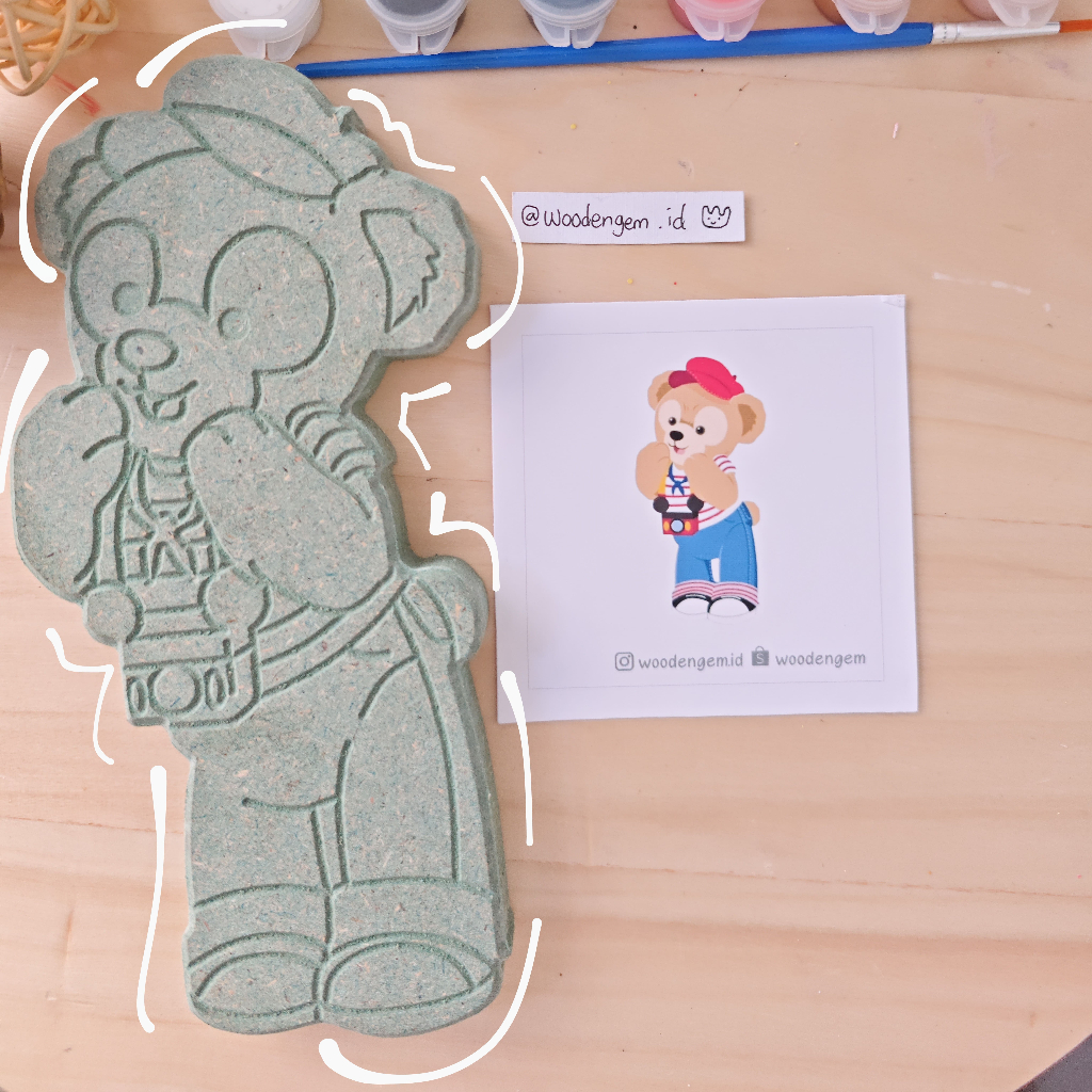 Jual DIY Wood Character Painting Kit Mewarnai Melukis Hampers Souvenir ...