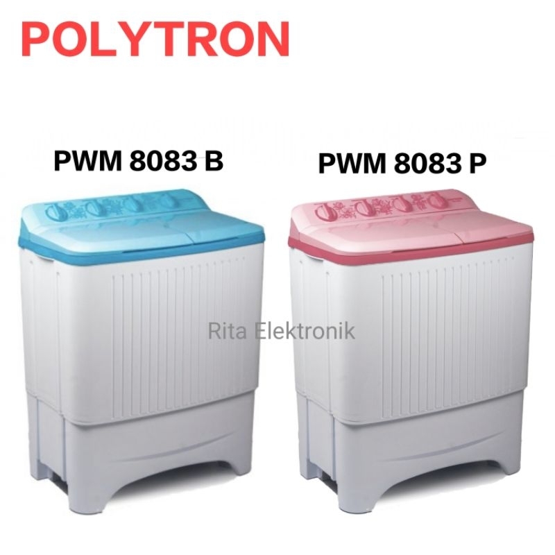 Jual Mesin Cuci 2 Tabung 8 Kg Polytron PWM 8073 P/B | Shopee Indonesia