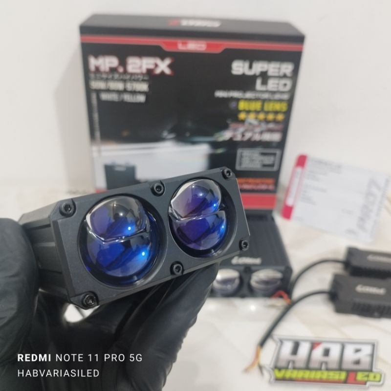 Jual MINI LASER PRO7 MP.2FX BLUE LENS 2 MATA LASER PROJECTOR LENS ...