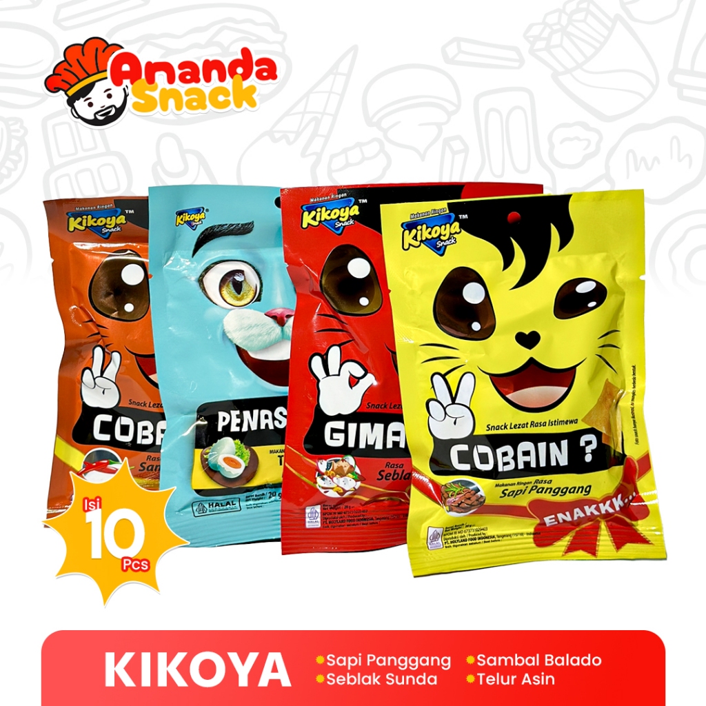 Jual Kikoya Snack Makanan Ringan 1 Pack 10 Pcs | Shopee Indonesia