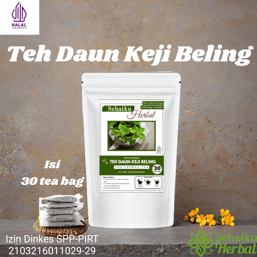 Jual Sehatkuherbal Teh Daun Keji Beling isi 30 Tea bag | Shopee Indonesia
