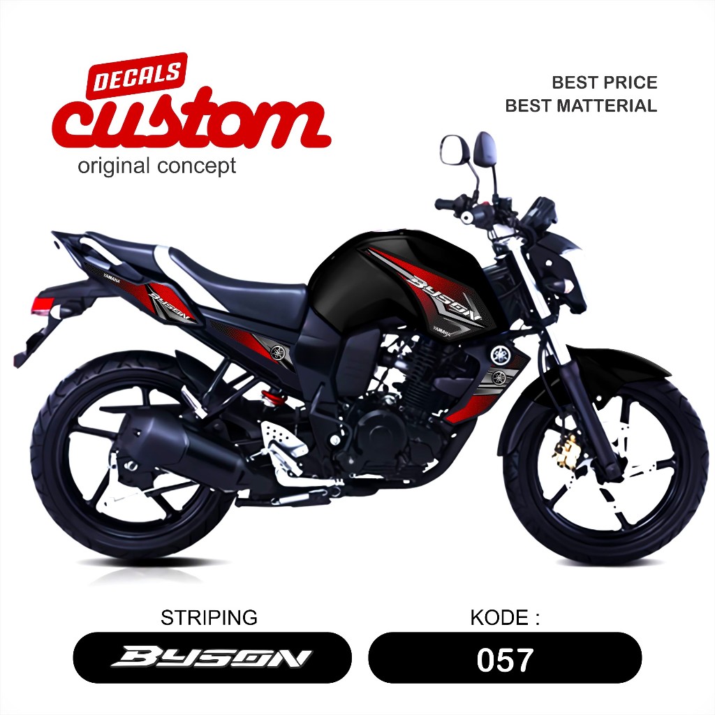 Jual stiker yamaha byson striping motor byson old premium decal yamaha ...