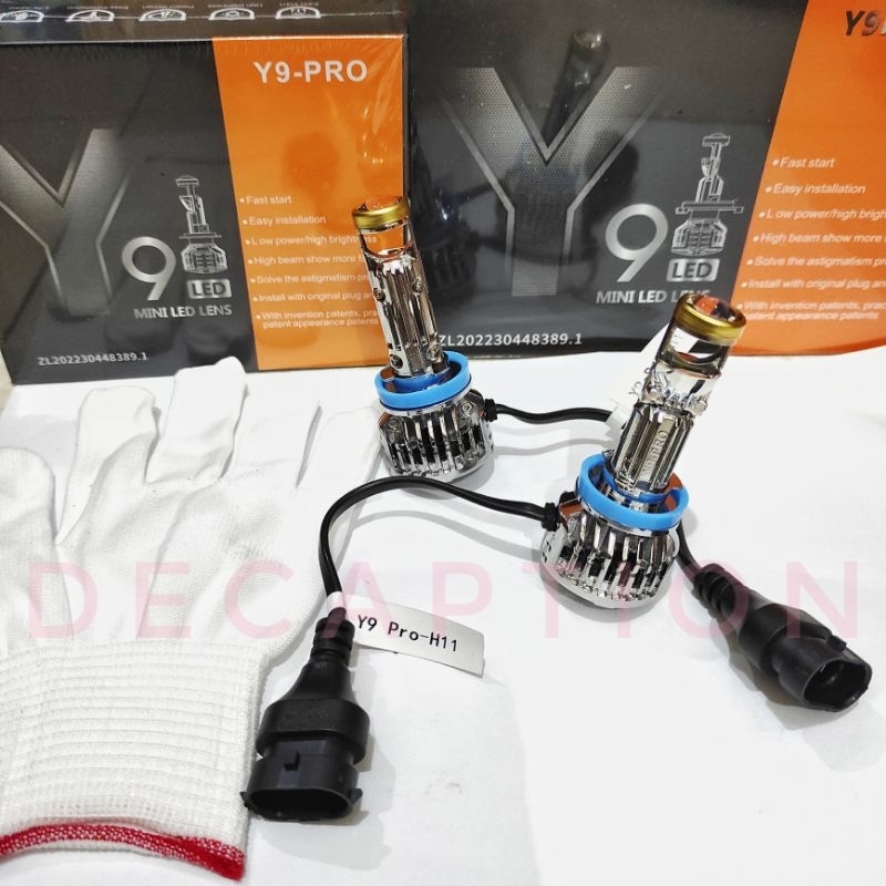 Jual SEPASANG MINI PROJIE BILED Y9-PRO SOCKET H4 H11 HEADLAMP FOGLAMP ...
