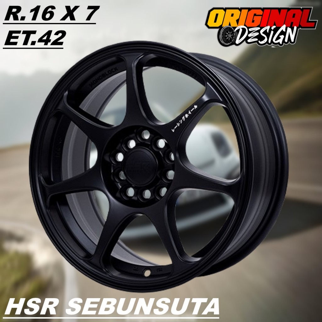Jual Velg mobil INNOVA, SIENTA, NEW AVANZA, ring 16 HSR SEBUNSUTA R16 warna hitam/black | Shopee ...