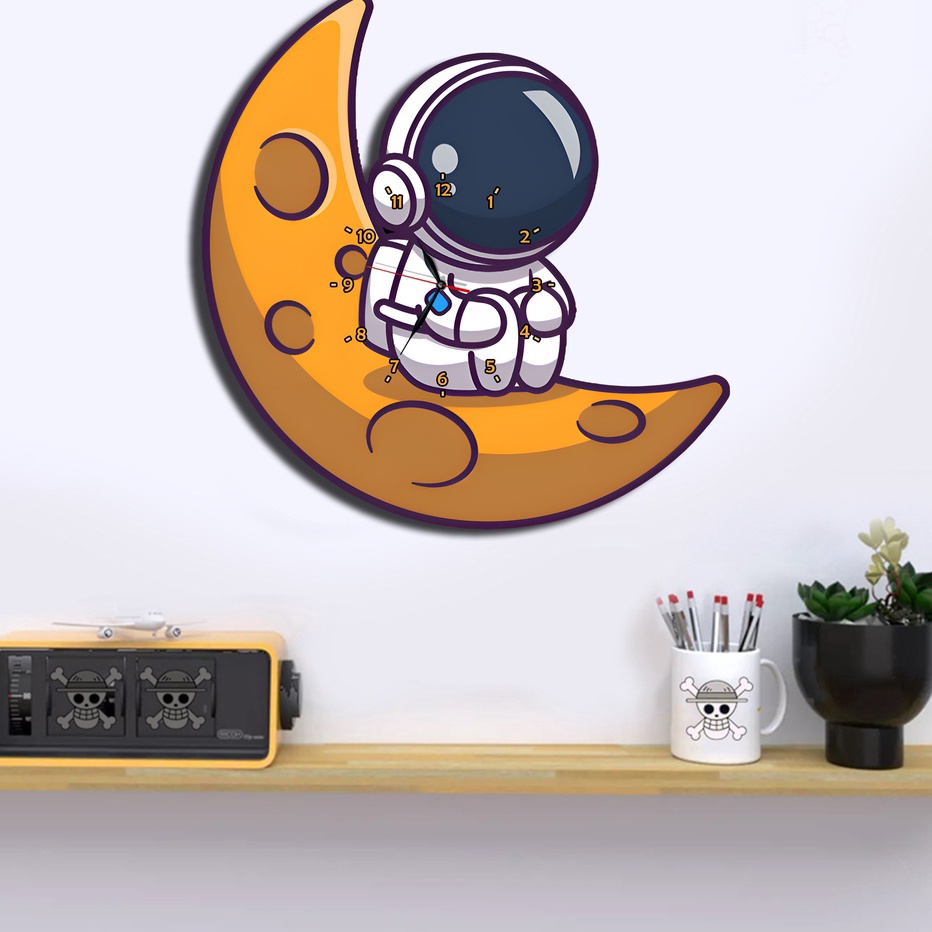 Jual Jam Dinding Pola Unik Desn Space Edition Vintage Box ...