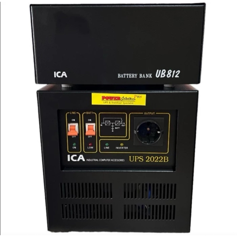 Jual UPS ICA 2022B + Battery Bank UB812 ICA 4000VA / 2000Watts | Shopee Indonesia