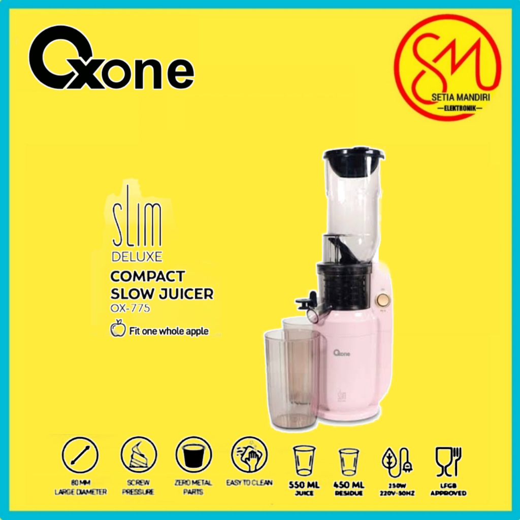 Jual OXONE OX775 Slim Deluxe Compact Slow Juicer | Slow Juicer | Zero ...