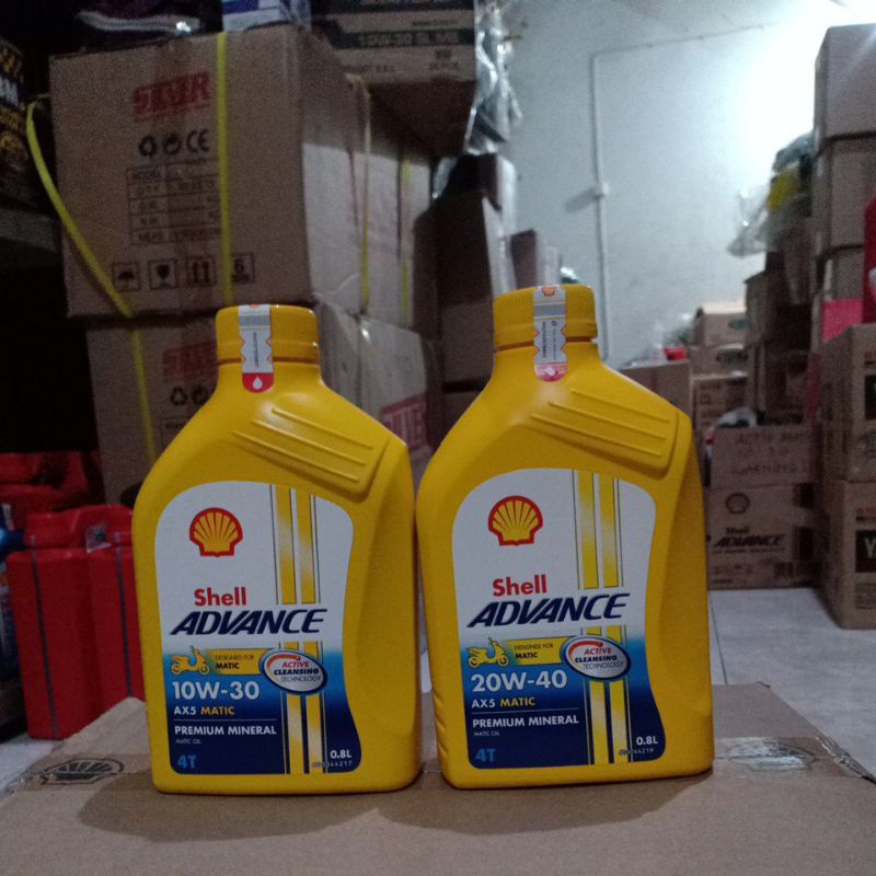 Jual Oli Shell Advance Ax5 Matic 10w-30/20w-40 0.8L | Shopee Indonesia