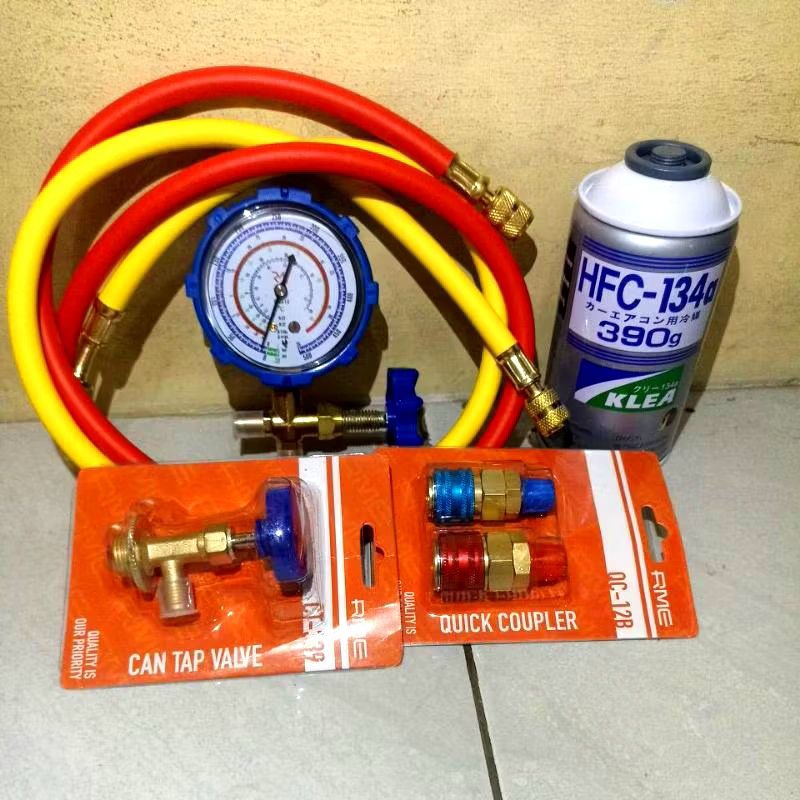 Jual PAKET LENGKAP ISI ULANG / PENAMBAHAN FREONN R134 # PREON AC MOBIL ...