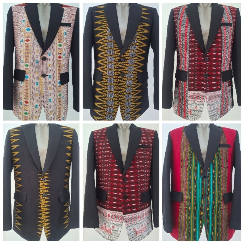 Jual Jas ulos Sumatera / Jas formal ulos / Jas motif ulos kombinasi ...