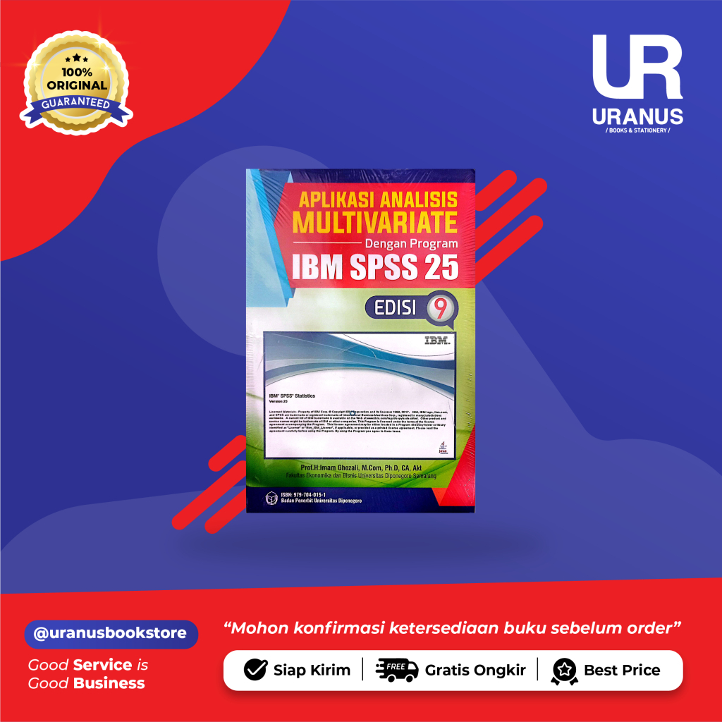 Jual APLIKASI ANALISIS MULTIVARIATE DENGAN APLIKASI IBM SPSS 25 ED 9 | Shopee Indonesia