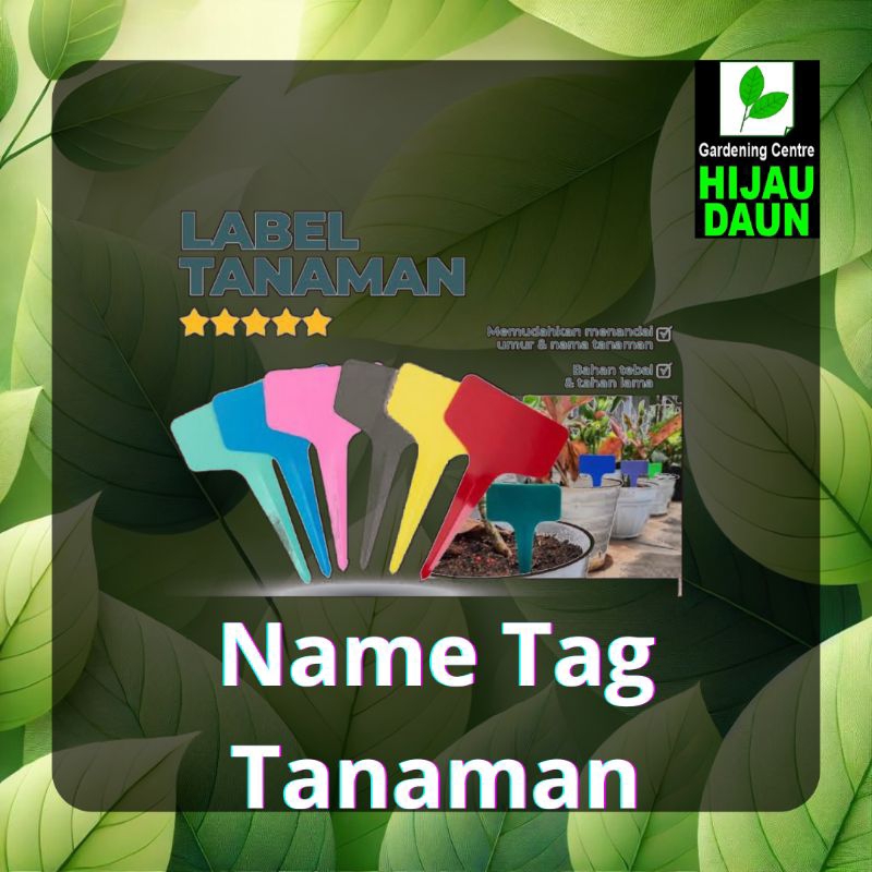 Jual Name Tag Tanaman | Shopee Indonesia