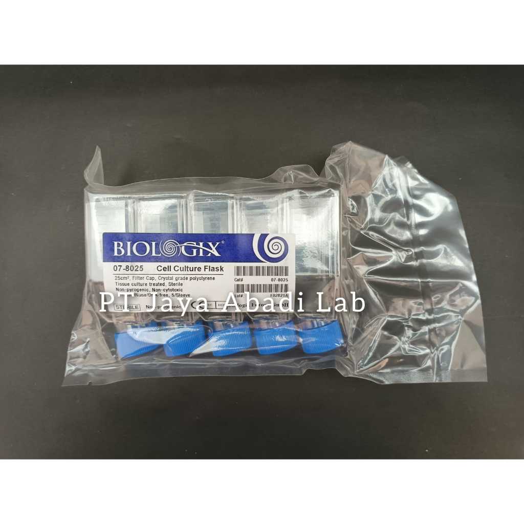 Jual biologix cell culture flask 25cm2 isi 5 filter cap vent cap ...