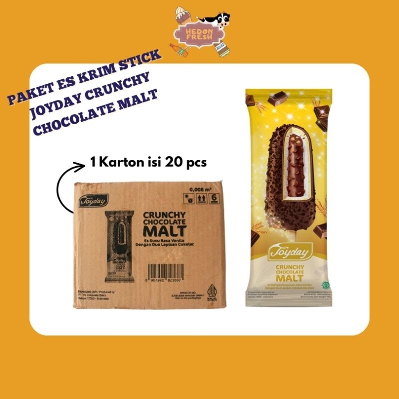 Jual Paket Es Krim Stick Joyday Crunchy Chocolate Malt | Shopee Indonesia