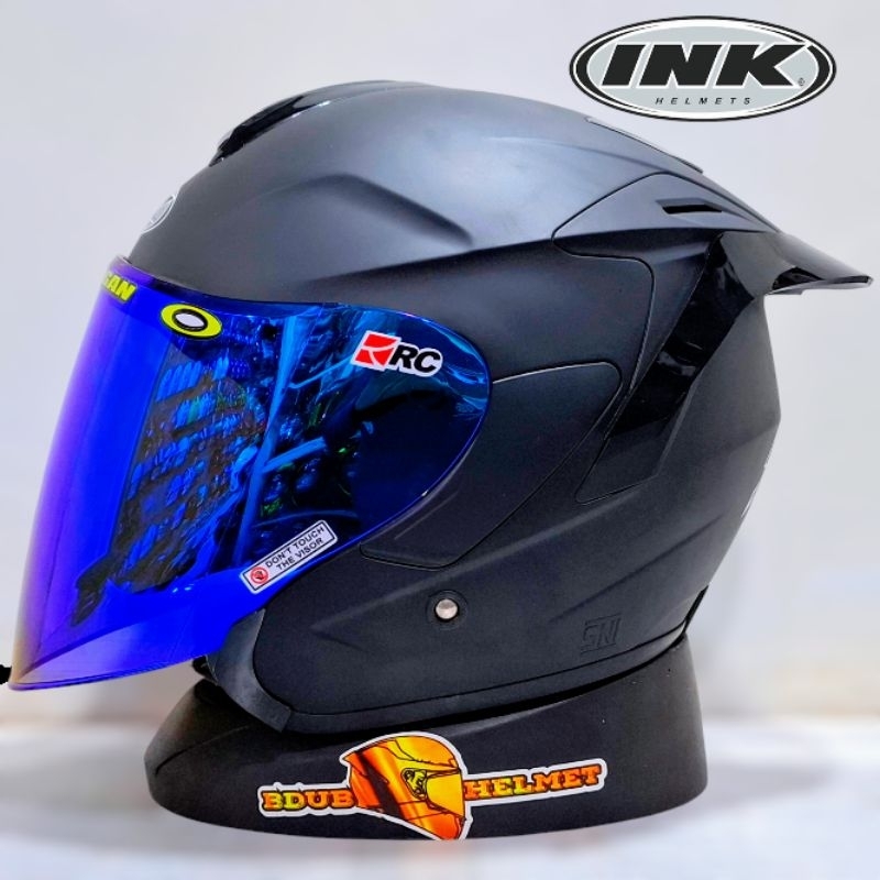 Jual HELM INK DYNAMIC SOLID BLACK DOFF/PAKET GANTENG 100% ORIGINAL SNI ...