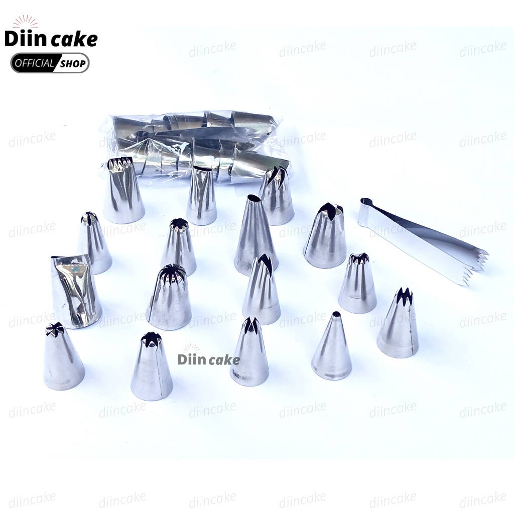 Jual Spuit Lokal 1 Set isi 16 Macam Varian Model + Capitan Stainless ...