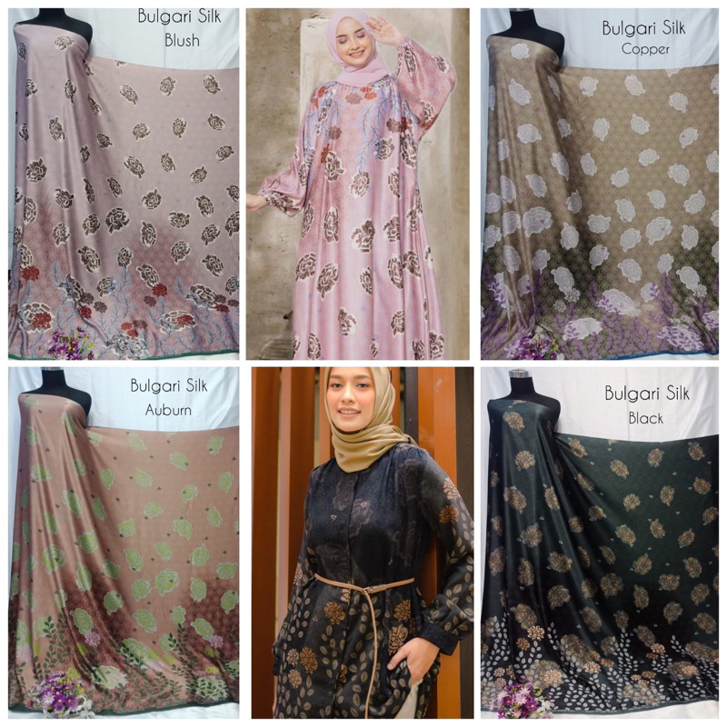 Jual SALE Bahan Kain silk meteran CARAMMA / bahan gamis seragaman ...