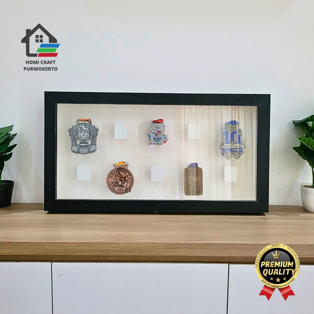 Jual Frame Custom Medali isi 10 Kotak Penyimpanan Kayu Box Medali ...