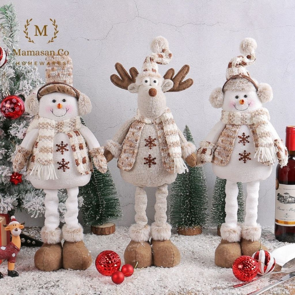 Jual Christmas Doll Tree White Decoration | Boneka Natal Xmas Santa ...