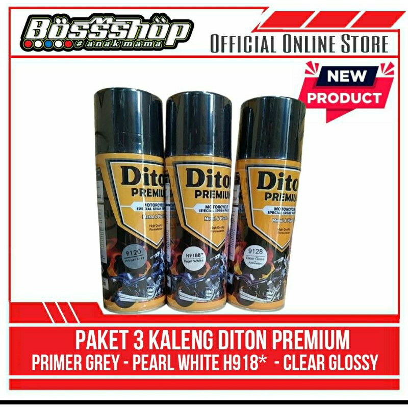 Jual DITON | PAKET DITON PREMIUM 3 KALENG - EPOXY PRIMER GREY + PEARL ...