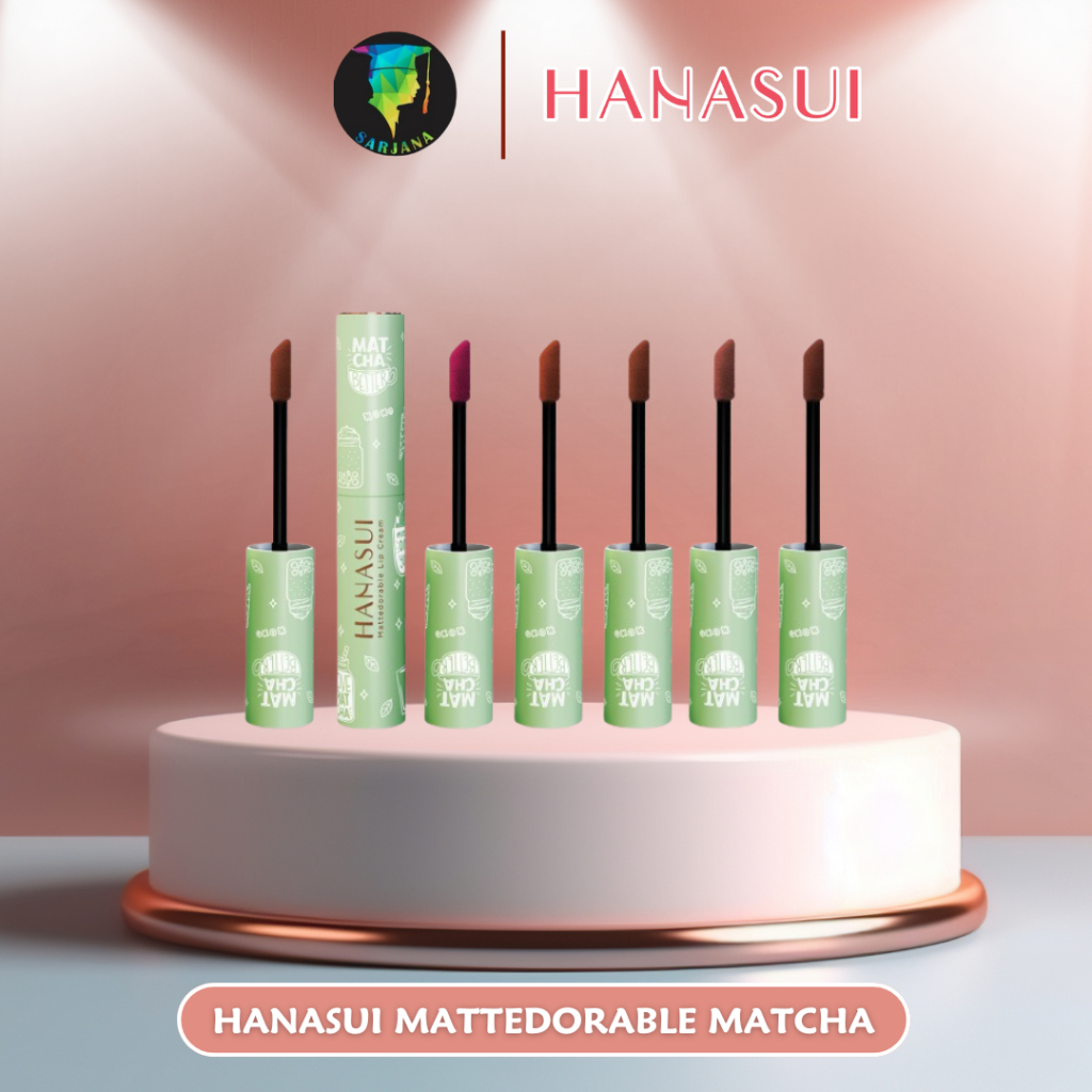 Jual Hanasui Mattedorable Lip Cream Matcha Latte Edition | Shopee Indonesia