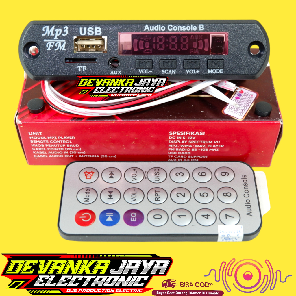 Jual KIT MP3 Player FM PLUS BLUETOOTH modul MP3 Player | Shopee Indonesia